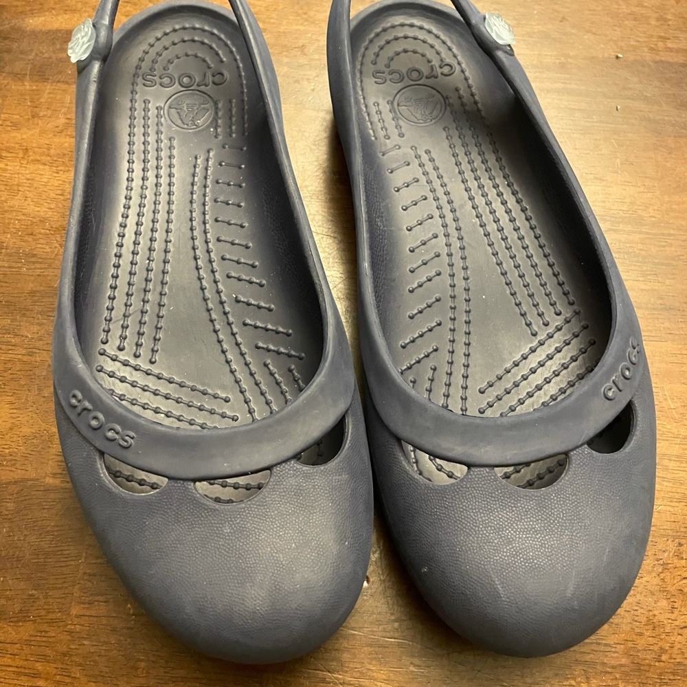 Crocs Women's Jayna Slingback Ballet Flats Size 8 Dar… - Gem